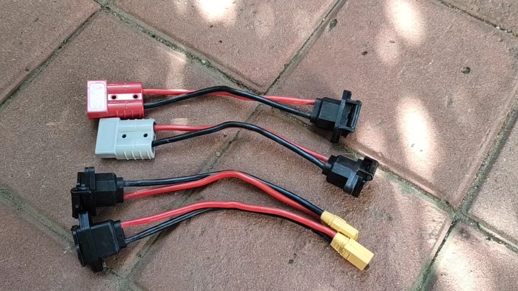 电动车充电品字头转50A安德森接口充电器转接线转换头连接线接口