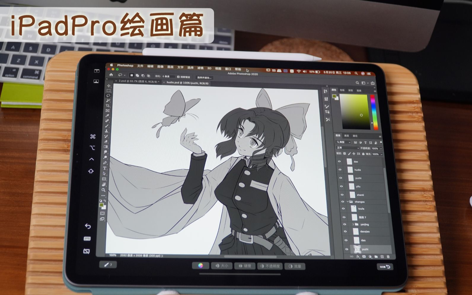 【iPadPro2020】绘画篇1:iPadPro终于可以替代新帝了?实测与Mac...
