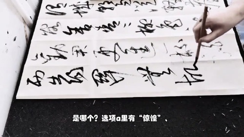 下面各组词语书写不完全正确的一项是惊惶蟋