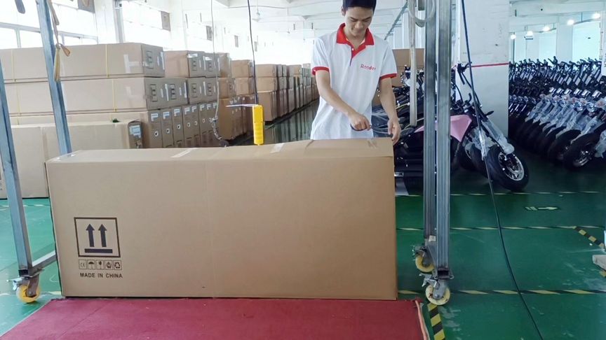 工厂出口两轮电动车拆箱 elektrische chopper unboxing #Rooder