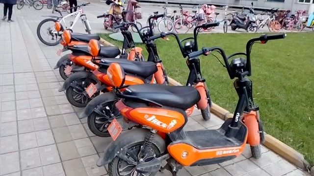 这就是传说中的共享电动车,貌似只有大学里才有!