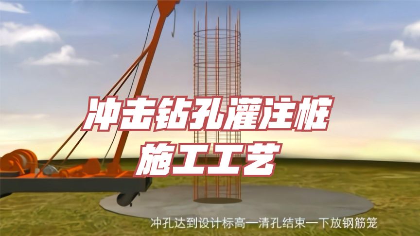 冲击钻孔灌注桩施工演示教学
