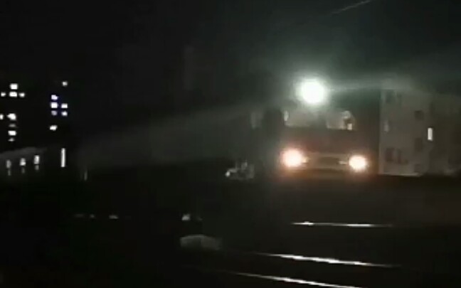 [铁路]夜间拍车K1456出站+Z43次高速过站(双倍快乐