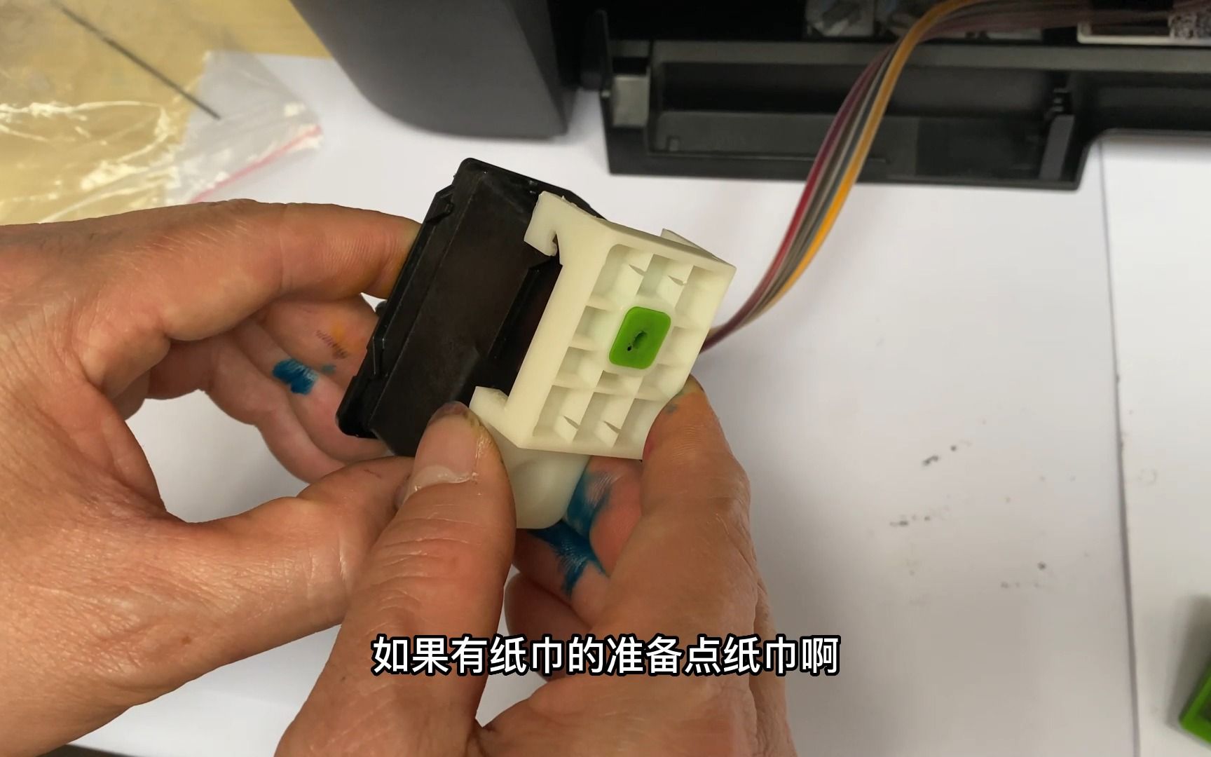 佳能TS3380,TS3480连供排空气视频