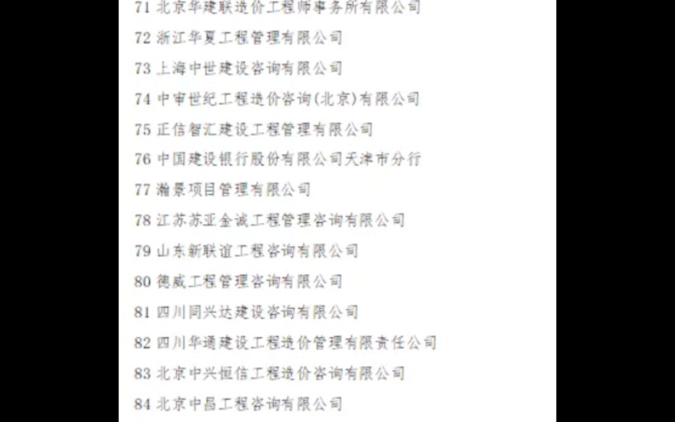 2020工程造价咨询企业造价咨询收入排名!