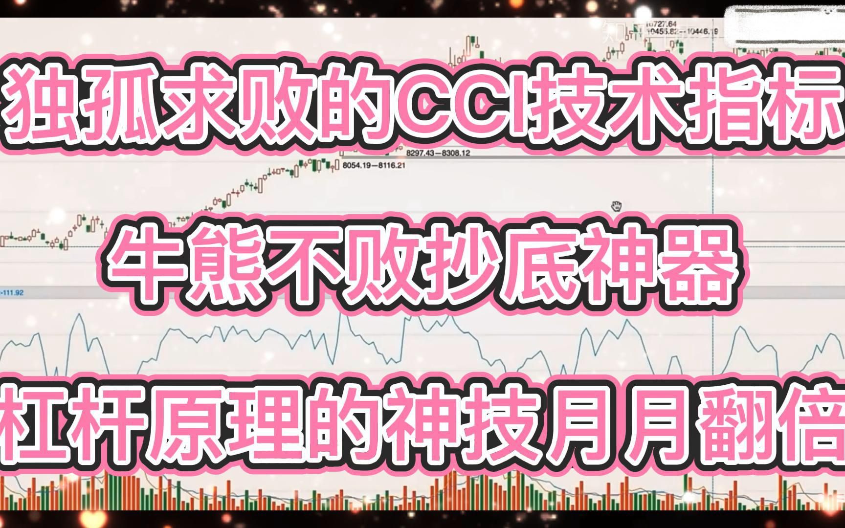 独孤求败的CCI技术指标,牛熊不败抄底神器,杠杆原理的神技月月翻倍
