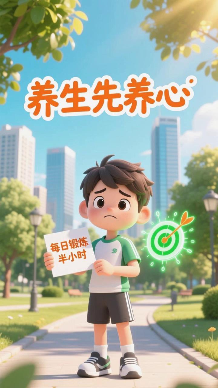 养生从心态培养!设定目标,动力十足!