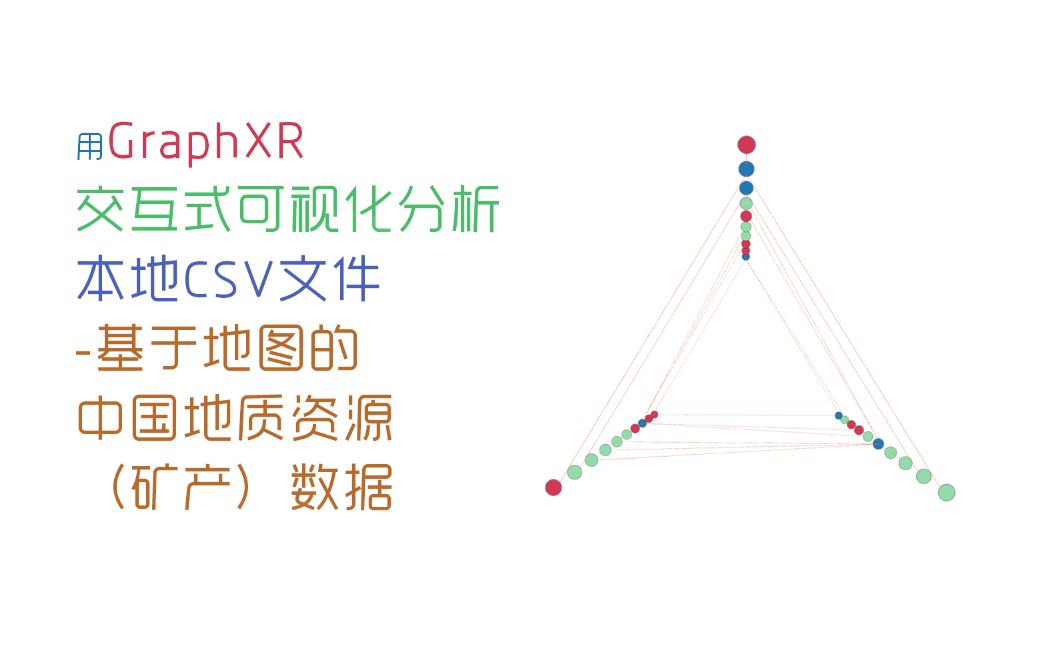 用GraphXR与本地CSV文件(或MySQL数据库)可视化建模与分析中国(...
