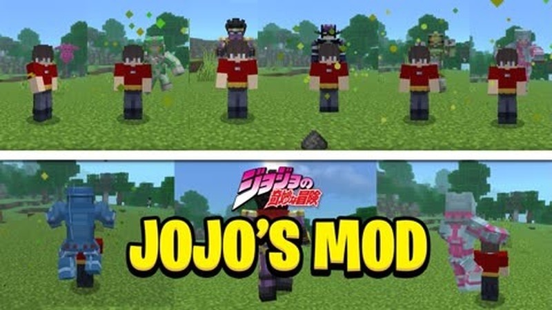 目前最棒的手机版JOJO模组!基岩玩家可以召唤出二十多种替身冒险