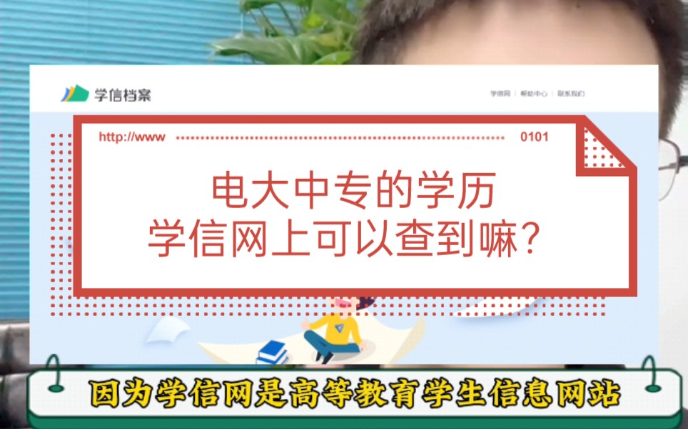 电大中专的学历,可以在学信网上查到嘛?