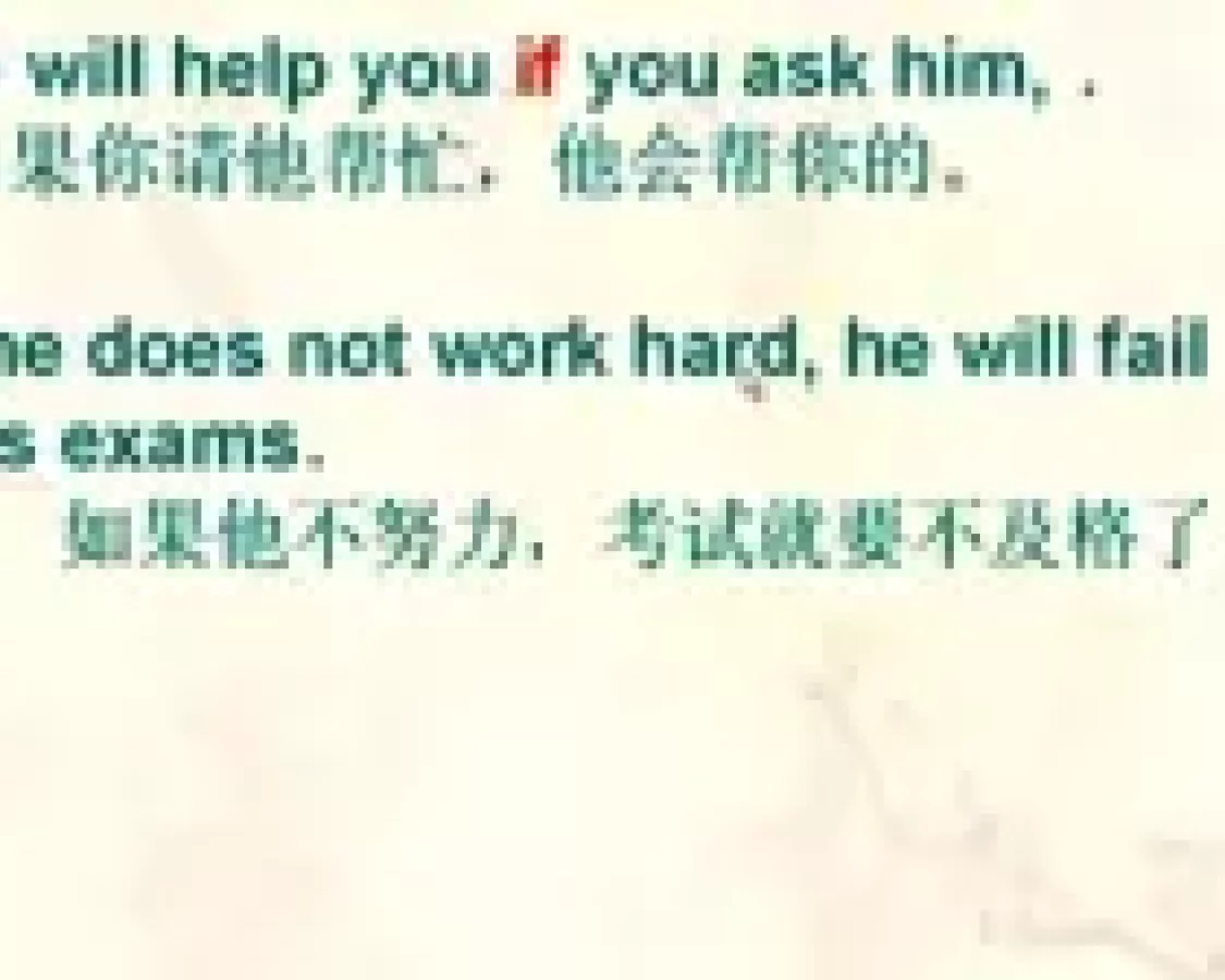 if条件状语从句
