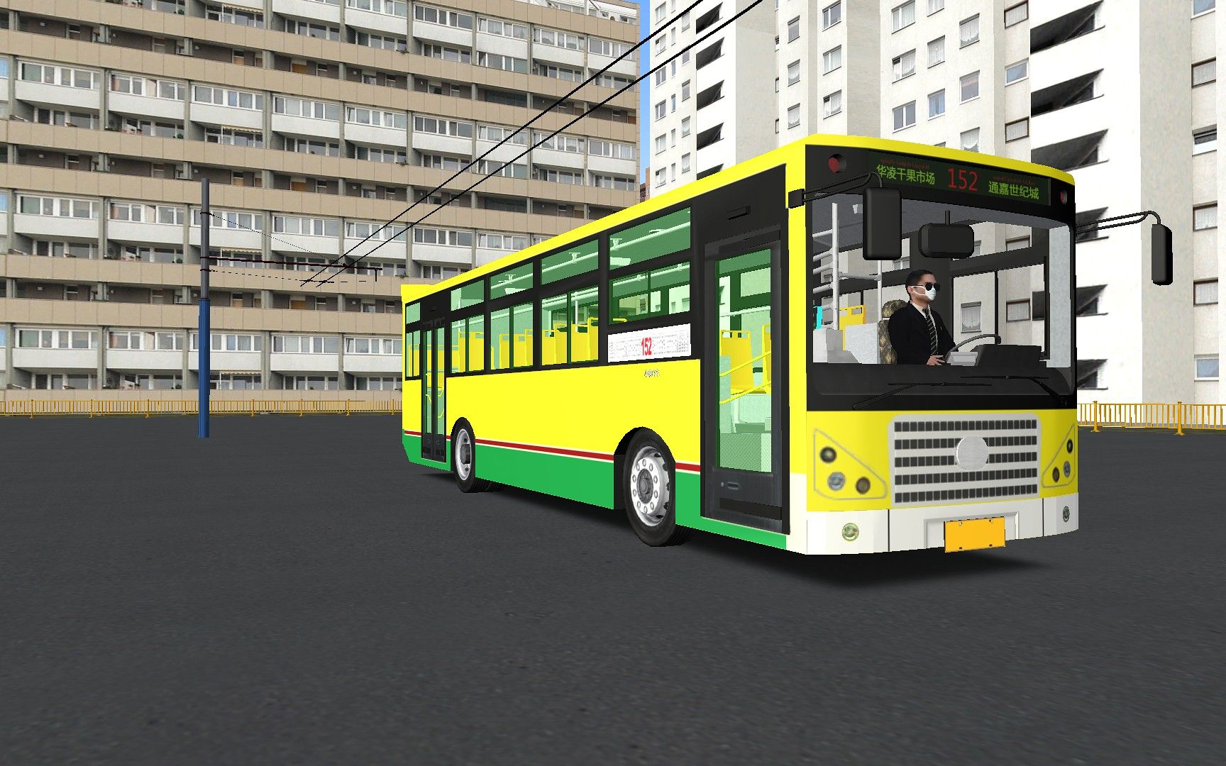 巴士模拟2:京通市(原北京114地图)驾驶老车前往南坞 |OMSI 2 京通市 ...