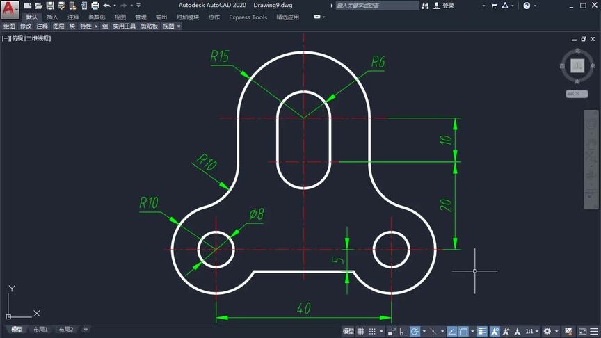 CAD基础练习 一道简单的练习题 适合新手练习 来试试这题