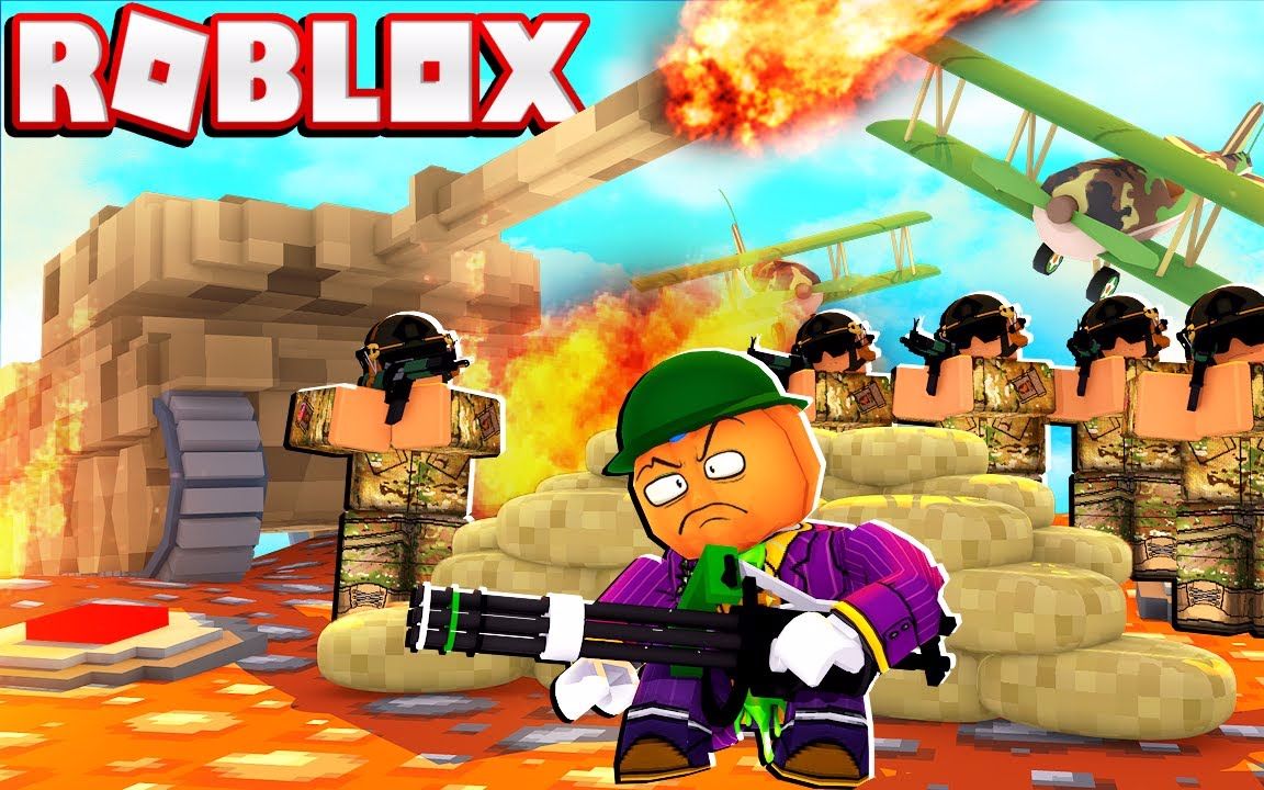 Roblox战争模拟器！突击步枪大战敌军装甲坦克？面面解说