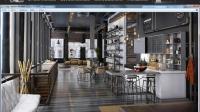 3dmax教程, 异形建模欧式墙面商业效果图雕花