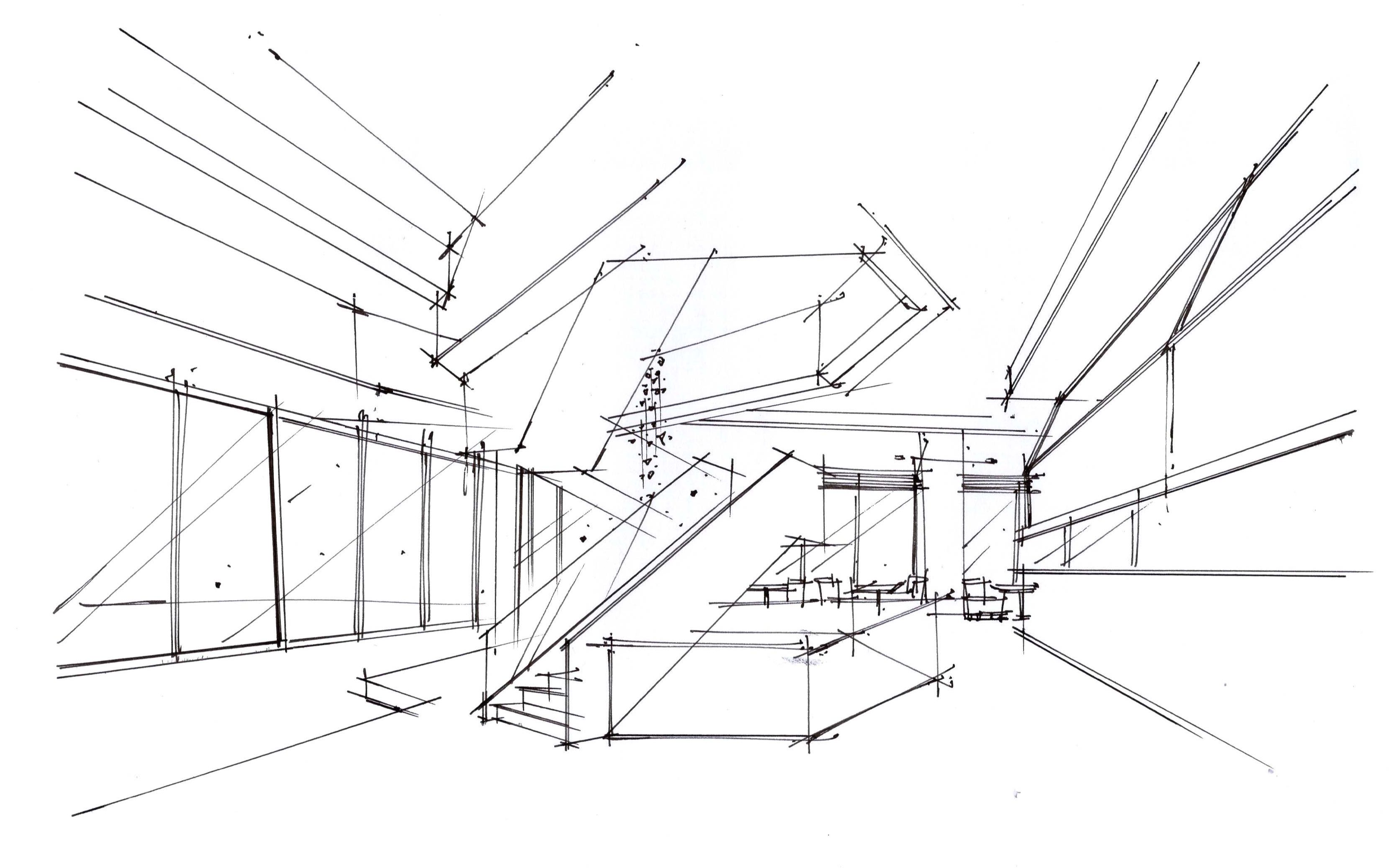 室内设计手绘基础提升-06餐饮空间线(全集7讲,关注我查看更多)合一...