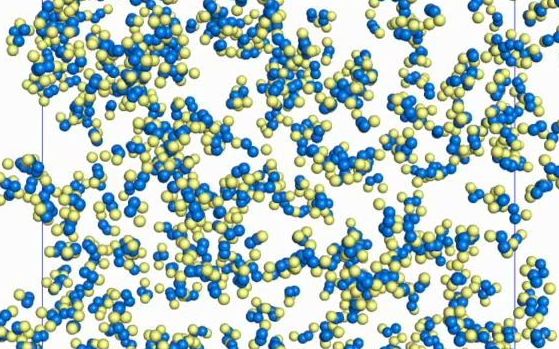 NQ二肽溶液的分子动力学模拟