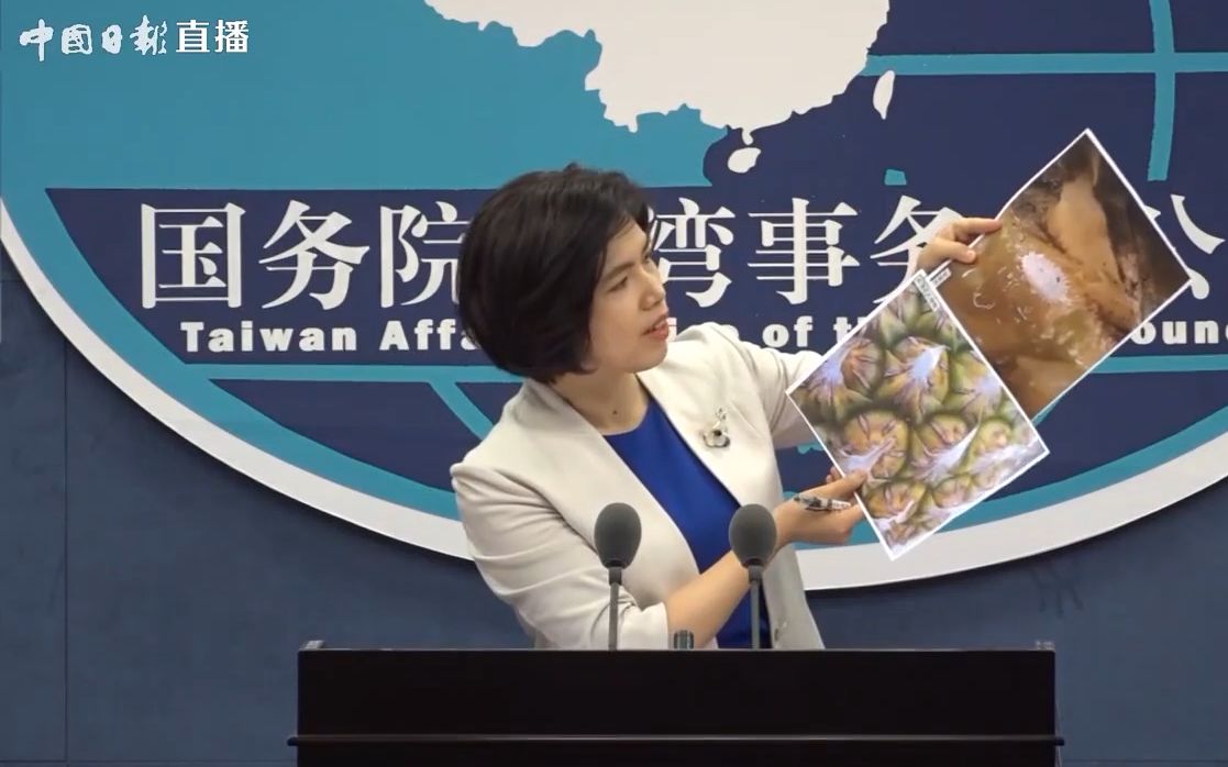 台农业部门称大陆未提供菠萝害虫证据 国台办现场展示菠萝害虫图片