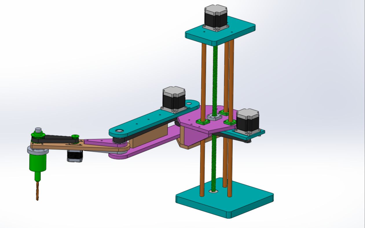 三轴立式机器人设计,简单实用的案例设计