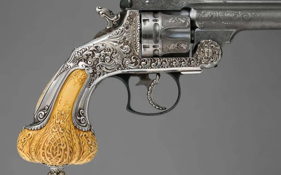 ...的阿尔杰农左轮原型-蒂法尼装饰枪支_哔哩哔哩bilibili_荒野大镖客2