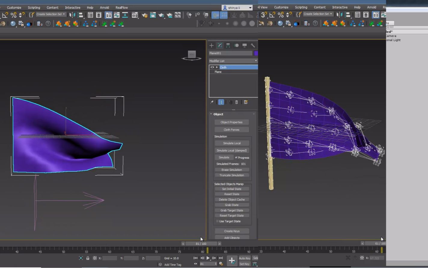 移植3dsmax布料结算动画到maya,ue4,unity