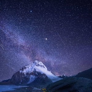 仰望星空-繁星点点 
