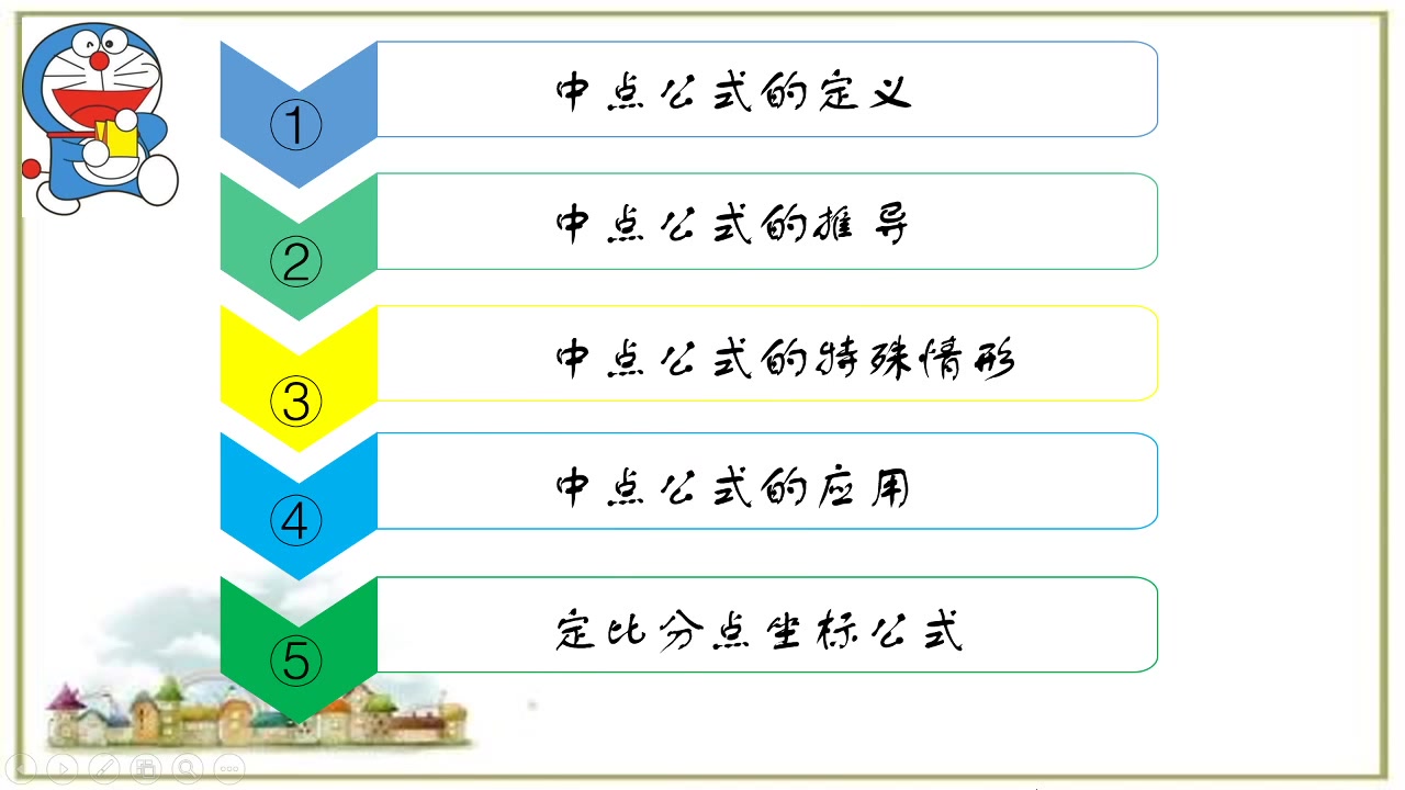 中点公式、定比分点公式