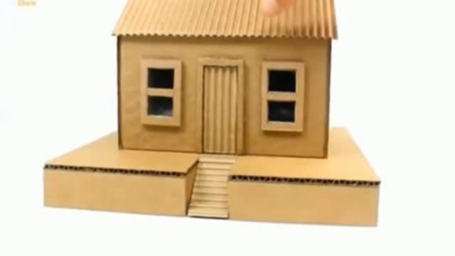 纸板DIY 纸板手工如何制作出小房子呢