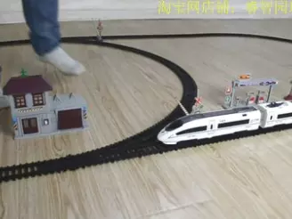仿真电动轨道火车模型儿童玩具声光高铁和谐号CRH380A动车组