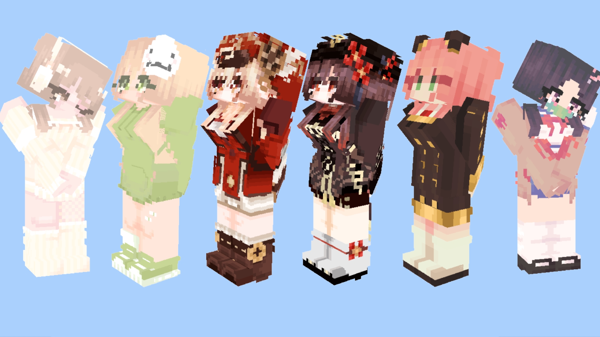 【我的世界手机版】女性动漫人物模组