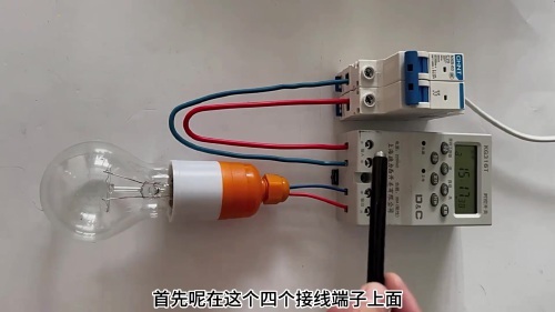 零基础学电工 电工知识分享 时控开关手动控制接线