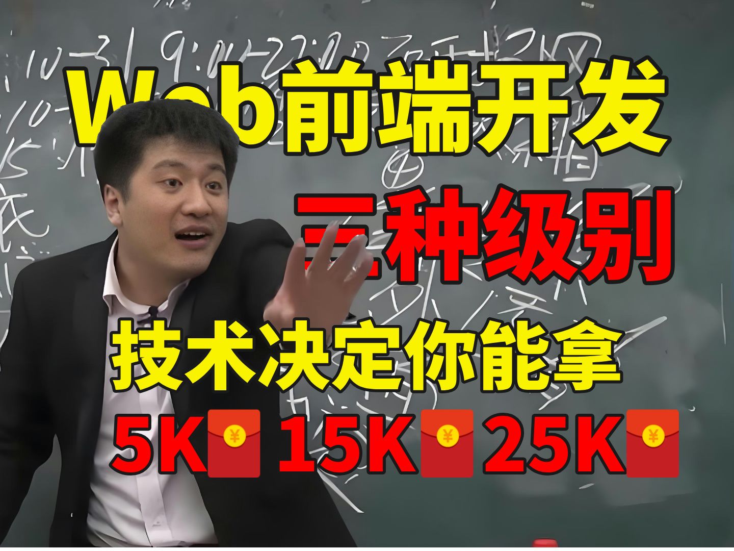 web前端开发工程师的三种级别,技术决定你能拿5K,还是15K,还是25K