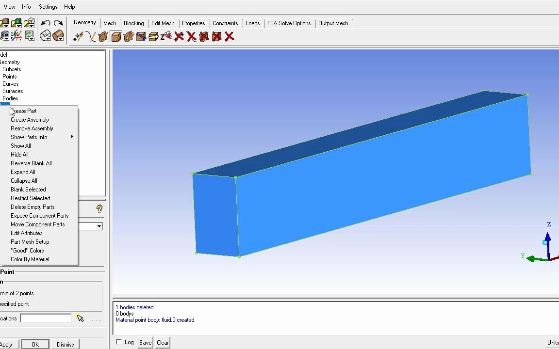 19.1 ICEMCFD导入 spaceclaim文件并创建parts
