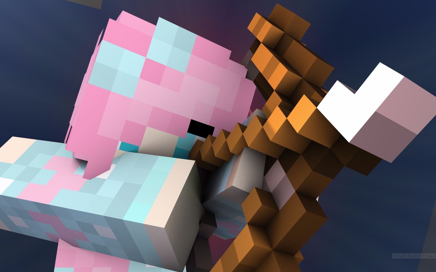 小橙子姐姐我的世界E+秋月之光服务器起床战争新职业鹰眼