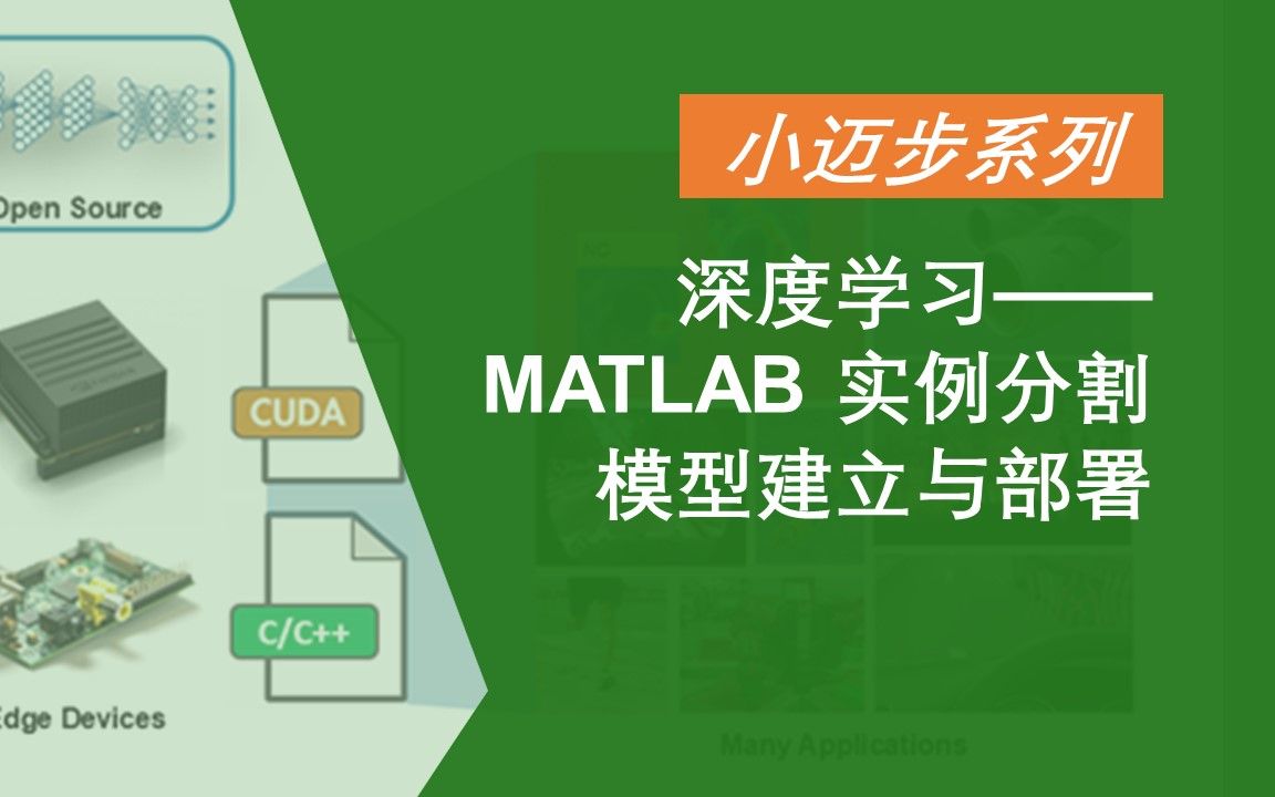 【官方】2023小迈步之深度学习:使用 MATLAB 进行实例分割模型的...