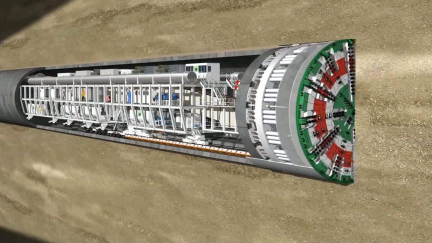 知道隧道是怎么施工的吗?盾构机动画演示