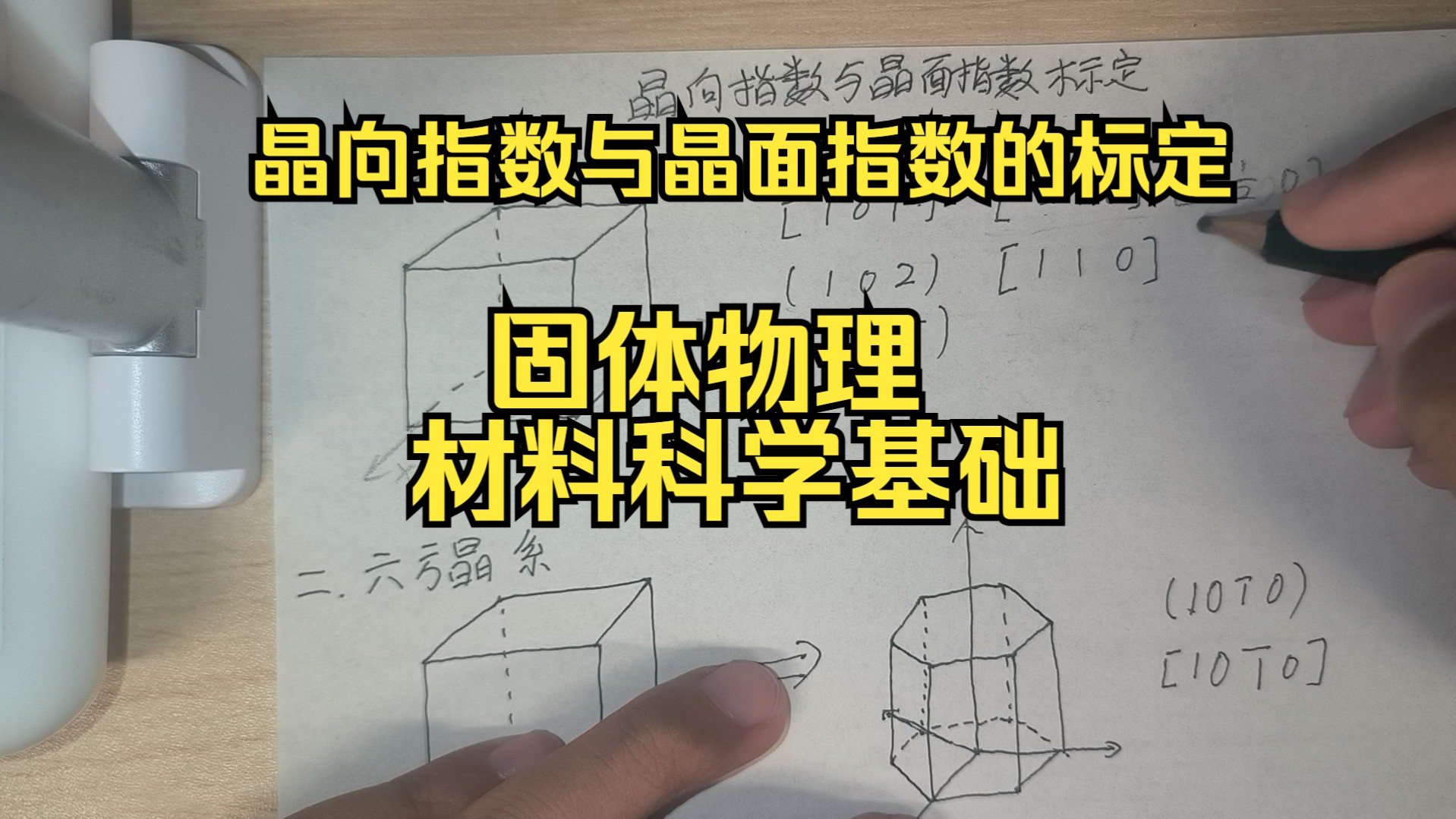晶向指数与晶面指数的标定