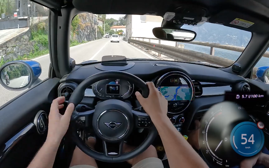 2024款Mini Cooper敞篷车 乡村路第一视角试驾