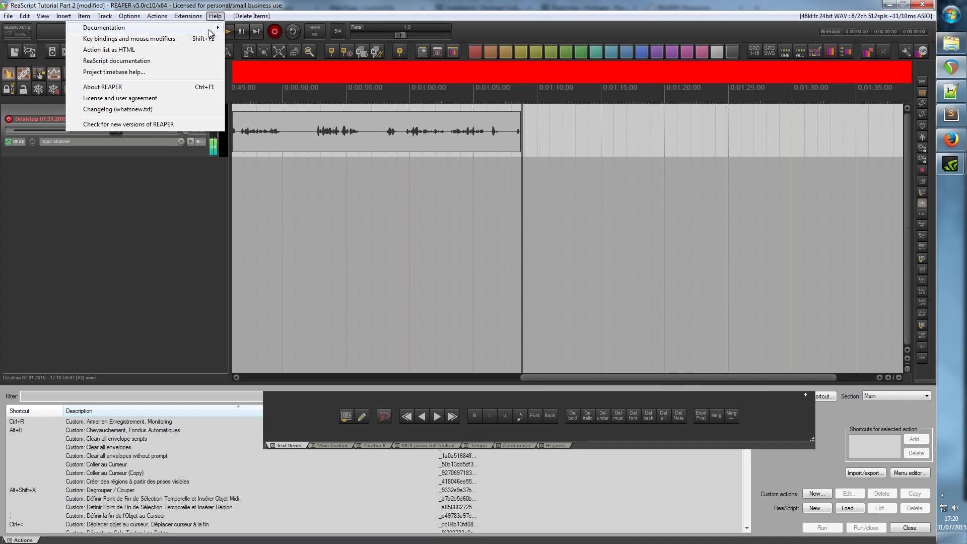 【中文字幕】REAPER Lua 脚本教学(二)