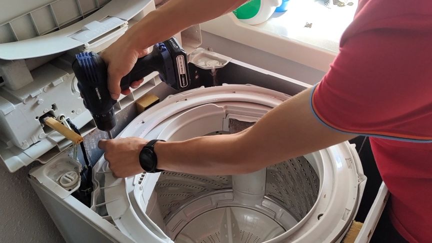 家电清洗:松下波轮洗衣机全拆深度清洗视频