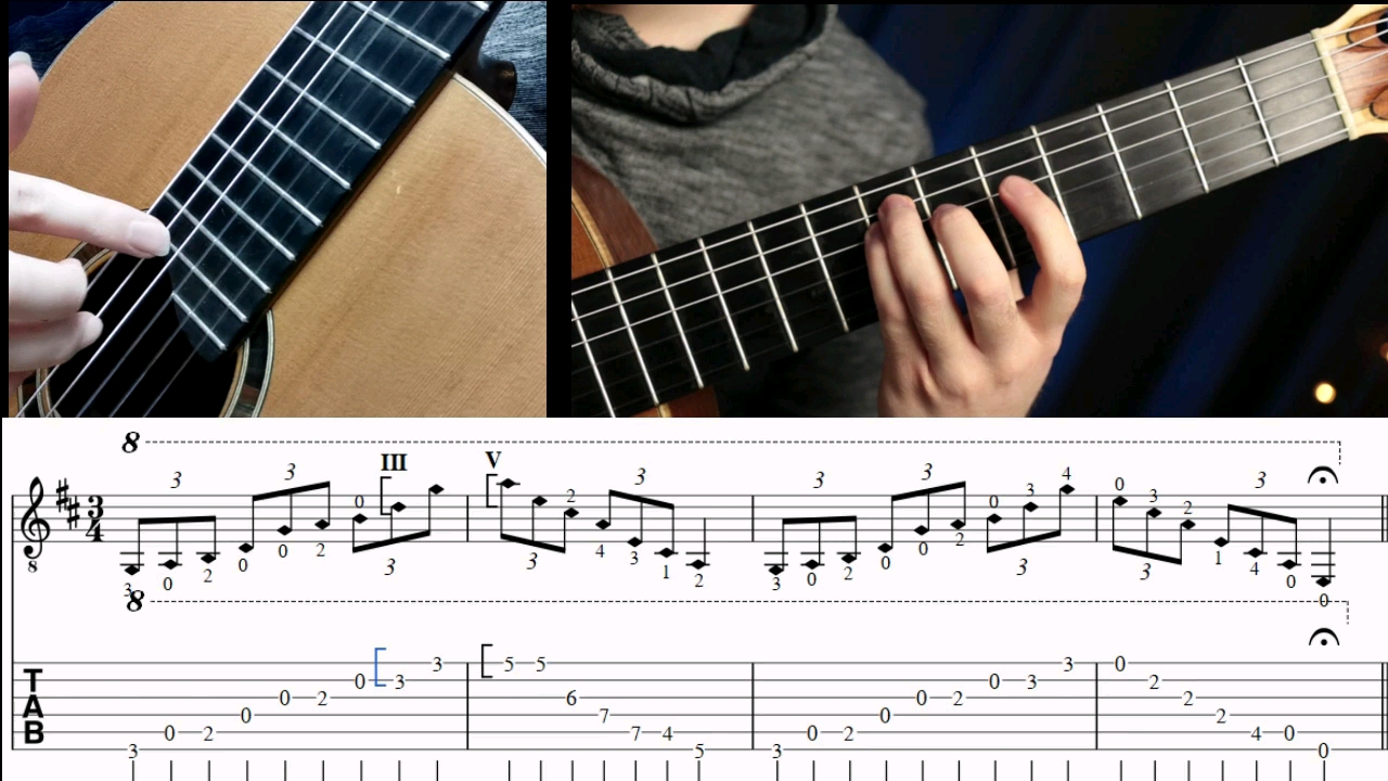 【搬运】原神主题曲吉他指弹教程(附乐谱PDF)