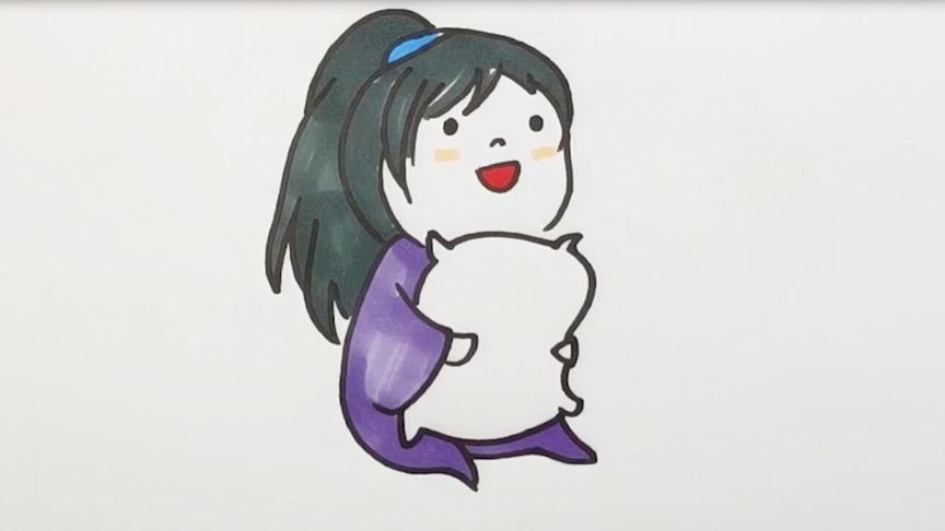 怎么画Q版的魏无羡简笔画,跟着绘画达人画出来的魏无羡超可爱