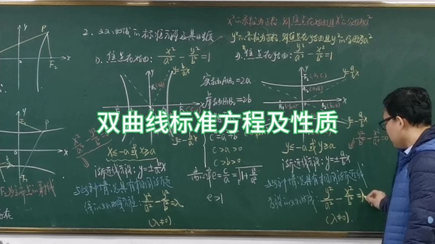双曲线的标准方程及性质,基础课堂,高二的学生可以学学。