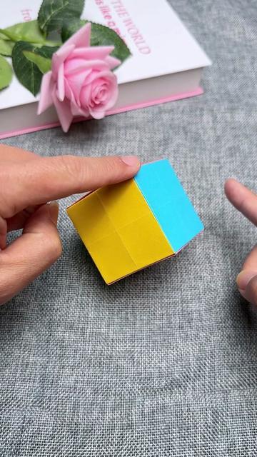 折纸一阶魔方,你学会了吗?折纸玩具,折纸教程,亲子手工