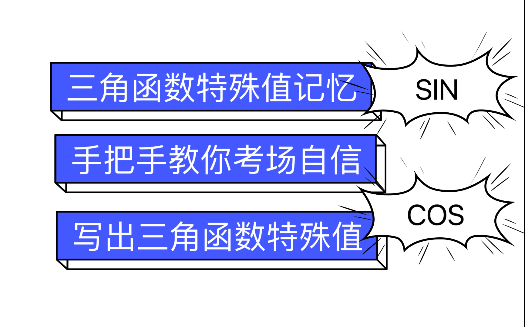 三角函数特殊值记忆 手把手教你速记!