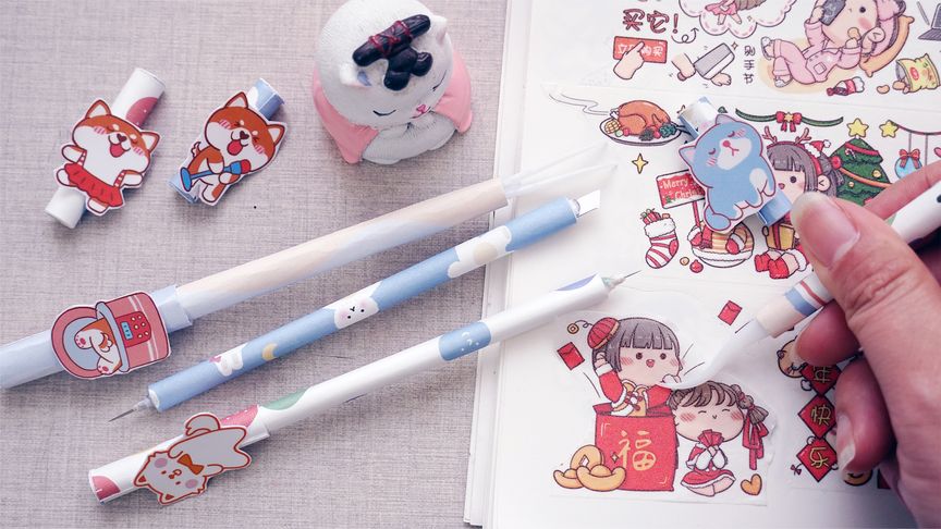 身边的材料自制双头笔刀,步骤很简单,一次学会两款!