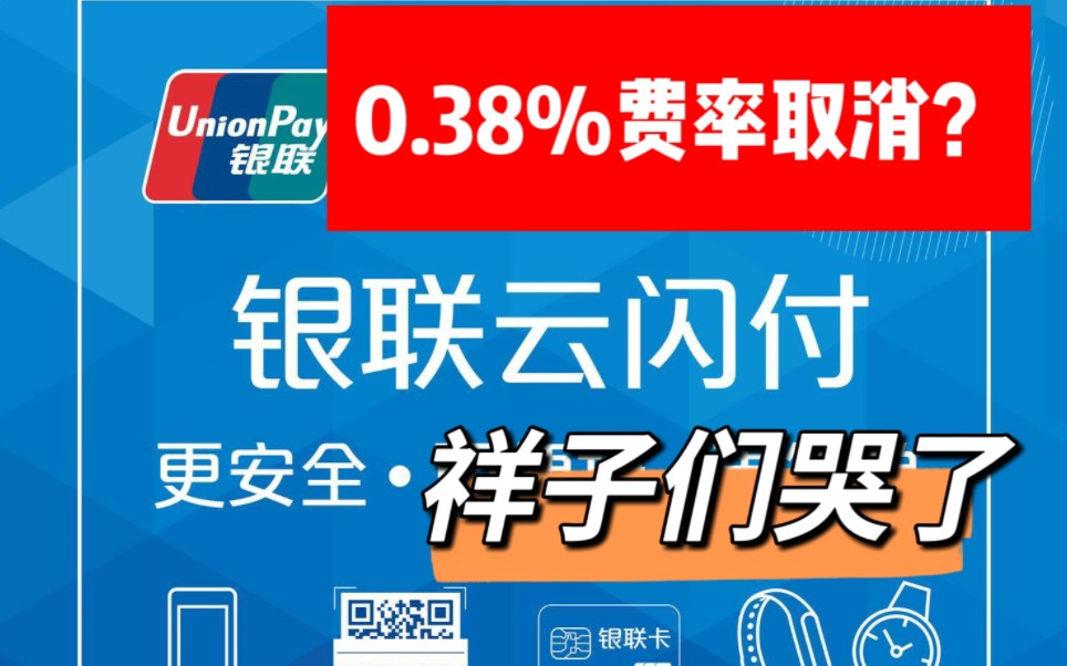 99%的支付公司都关闭了,0.38%的优惠费率,祥子们哭惨了