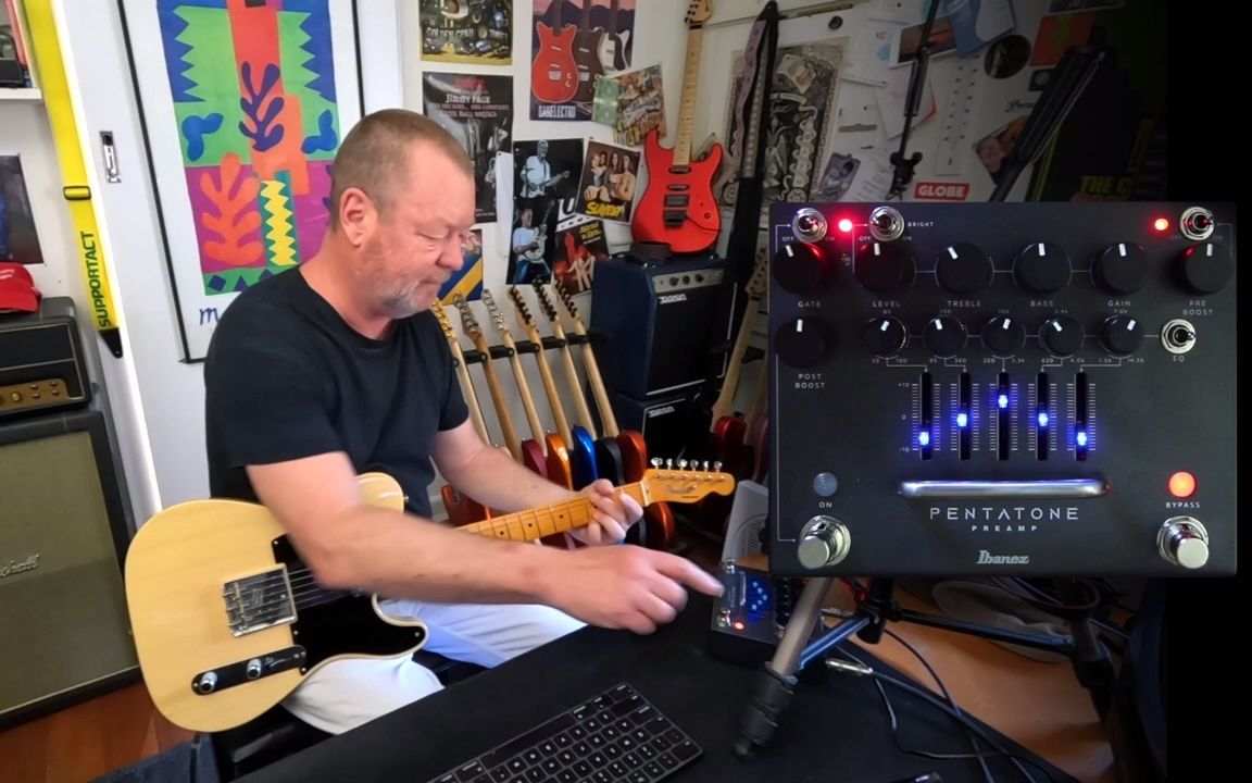 【测评/试听】Ibanez 2023新产品 PTPRE PENTATONE 首款前级过载...