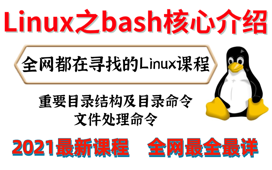 ...在搜索的Linux教程/2021最新最全最详细/3天小白轻松入门/IT科技猎手