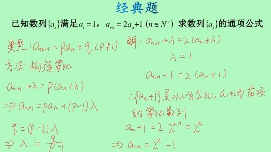 数列专题—数列递推公式常考题型(一)